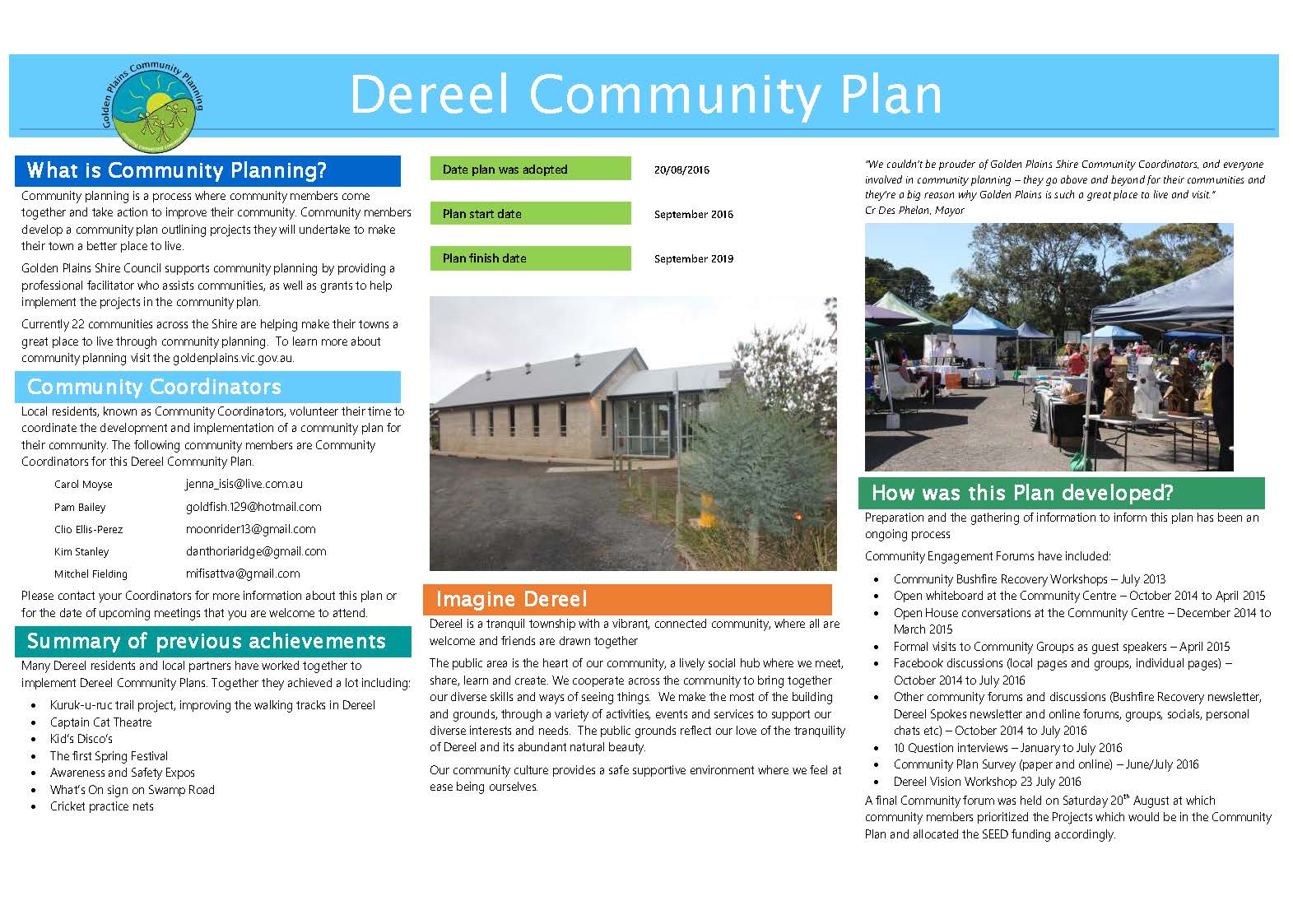 Find Out How to Contribute to Dereel Community Planning – Dereel Spokes ...